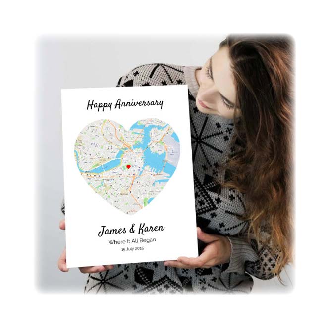 Looking For a Romantic Gift, Why Not Try a Map – Adorbly